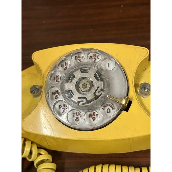 Bell system | Accessories | Bell System Yellow Rotary Dial Princess ...